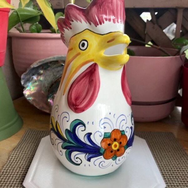 Rooster Pitcher - Etsy