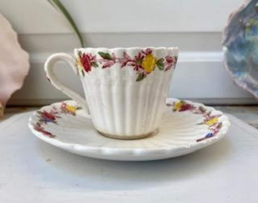 Copeland Spode Demitasse Cup/saucer (2) - Wicker Rose S721 - Etsy