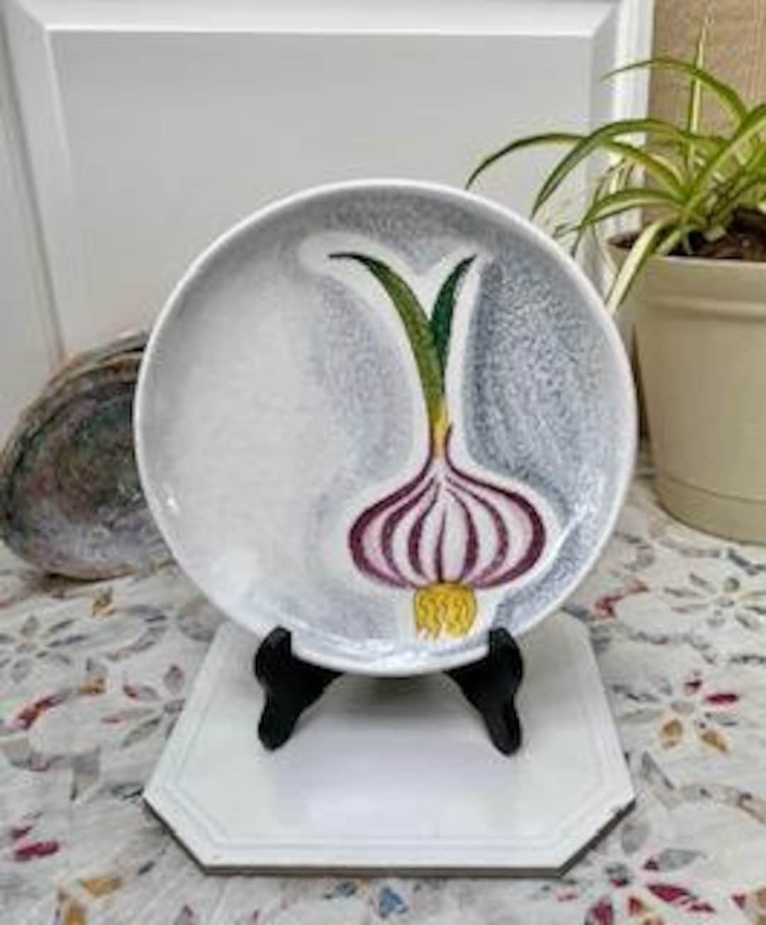 Italian Salad Plates 8 set of 4 Vegetables Design - Etsy