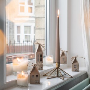 Advent Calendar Christmas Village House Kit, DIY Make Your Own - Etsy