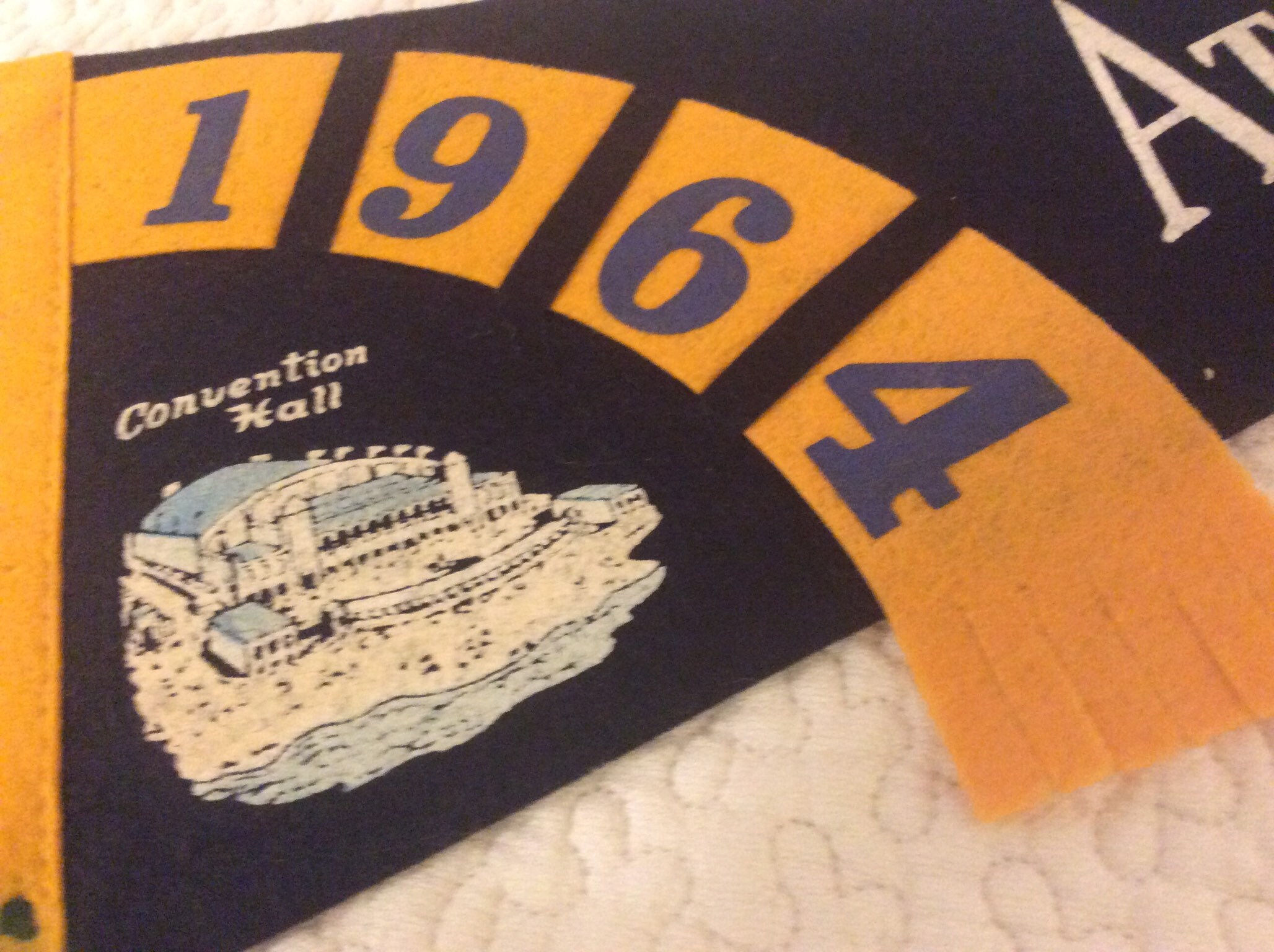 1964 Atlantic City Banner Featuring the Year, 1964, and the AC ...