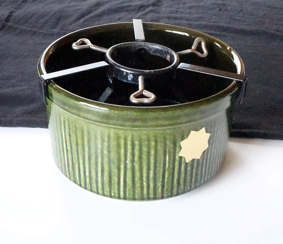 Green Medium Size Christmas Tree Stand / Planter. Waku West Germany ...