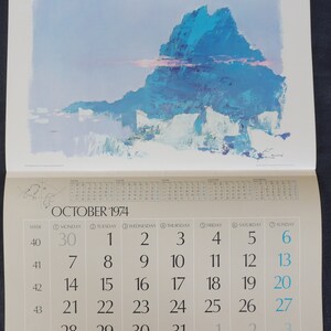 Top of Europe SAS Calendar 1974, Scandinavian Airlines Sweden. Special ...