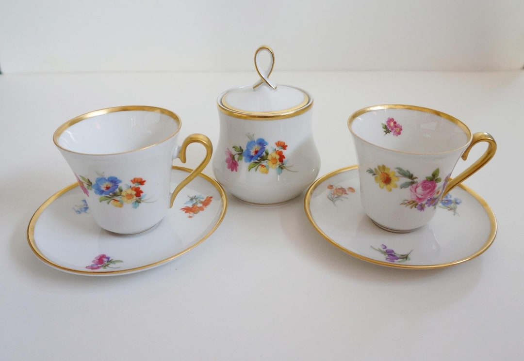 Very Fine Porcelain Espresso / Mocha Set Vintage 1950s. Alka - Art ...