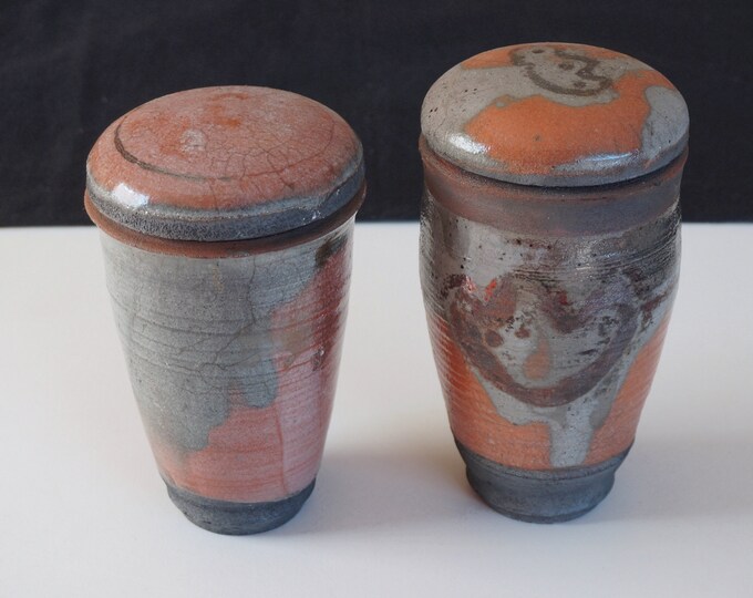 Vintage Australian Pottery 2 X Stoneware Heavy Bud Vases and 1 X Jar ...