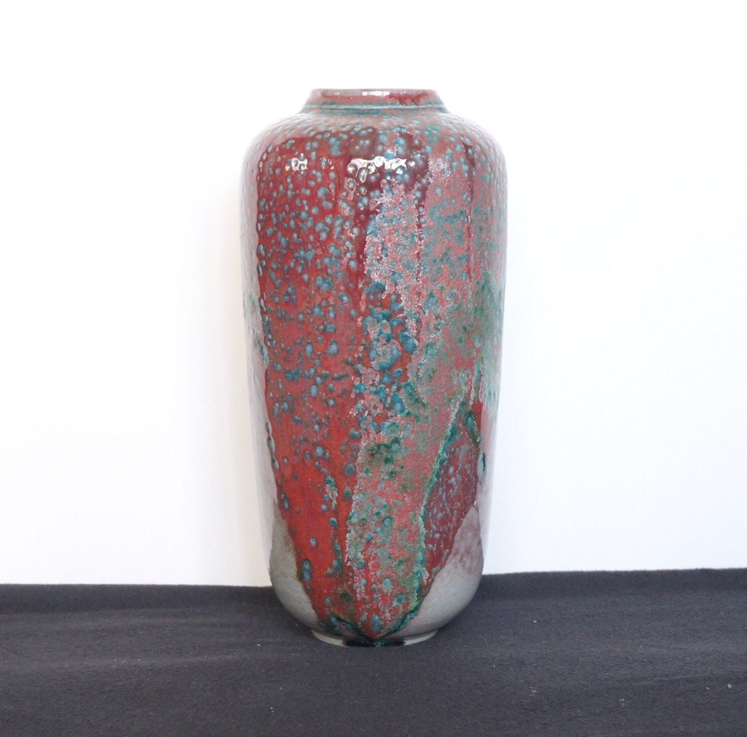 Beautiful Large Art Pottery Vase by Artist Andreas Becher, West Germany ...