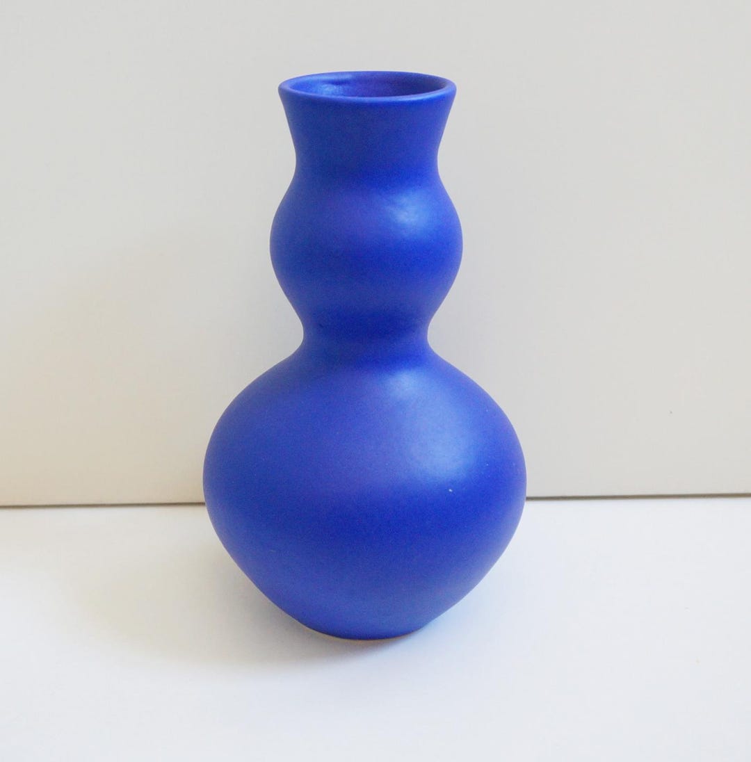 Post Modern Mono Blue Vase, ASA Selection West Germany Number 1658 ...
