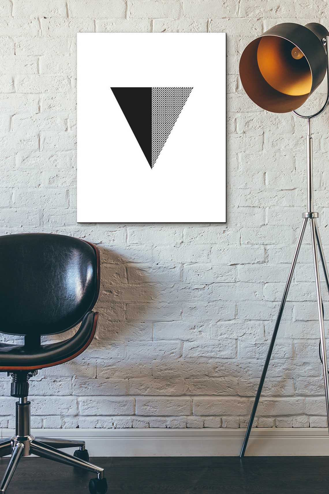 LETTER V - Abstract Alphabet : Wall Decor Typography Print Scandinavian ...