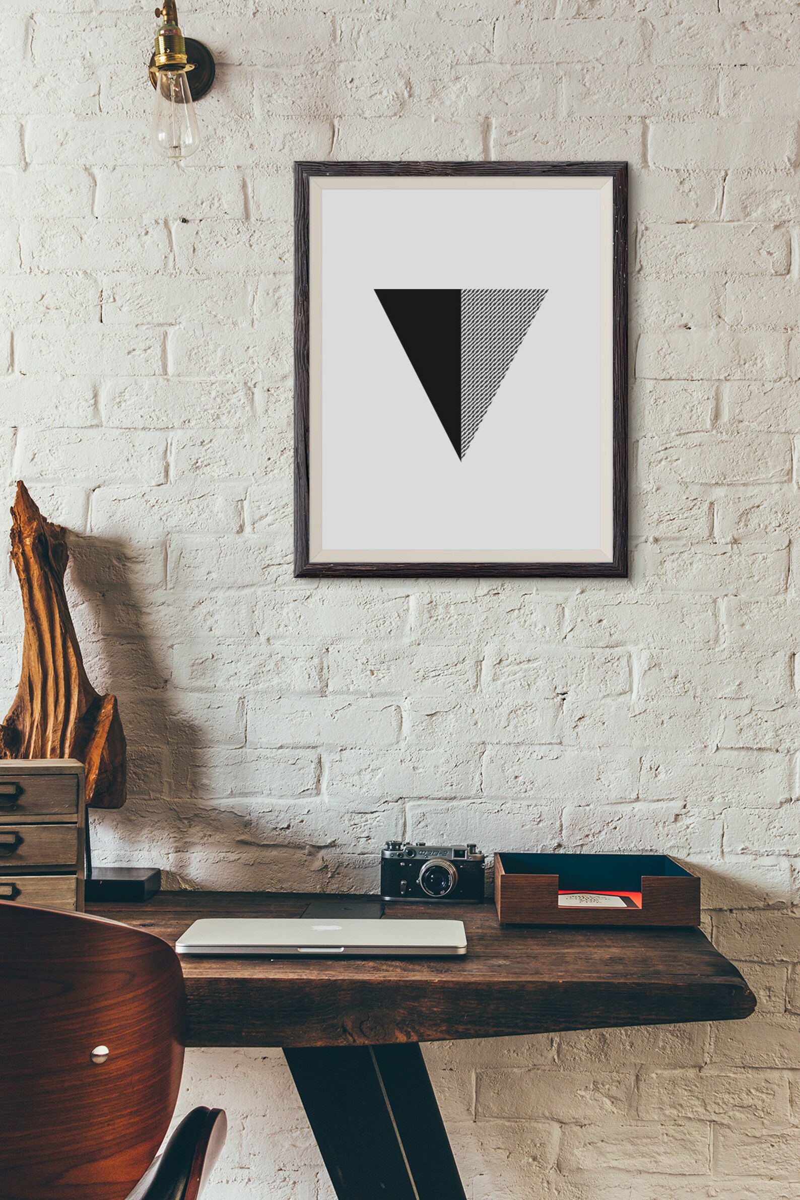 LETTER V - Abstract Alphabet : Wall Decor Typography Print Scandinavian ...
