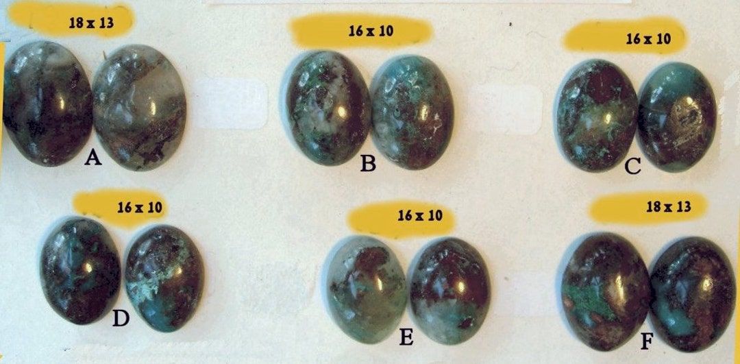Large Eliat Stone Cabochon Pairs - Etsy