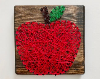 Teacher Apple String Art Teacher Gift | Etsy