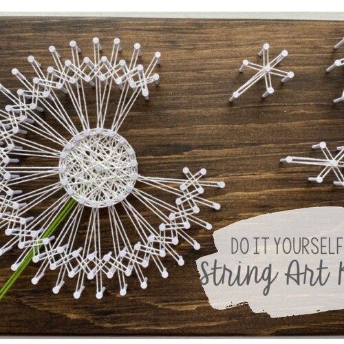 String Art Pattern & Instructions plumeria DIY - Etsy