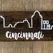 Cincinnati Skyline String Art, Cincinnati String Art, Cincinnati Wall ...