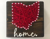 Ohio Home String Art State String Art Ohio Sign | Etsy