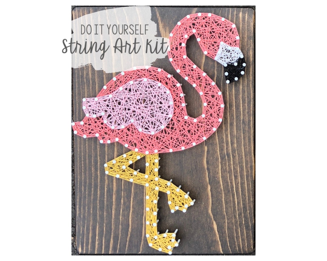DIY Flamingo String Art Kit - Etsy