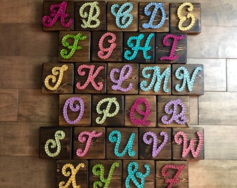 String Art Letters - Etsy