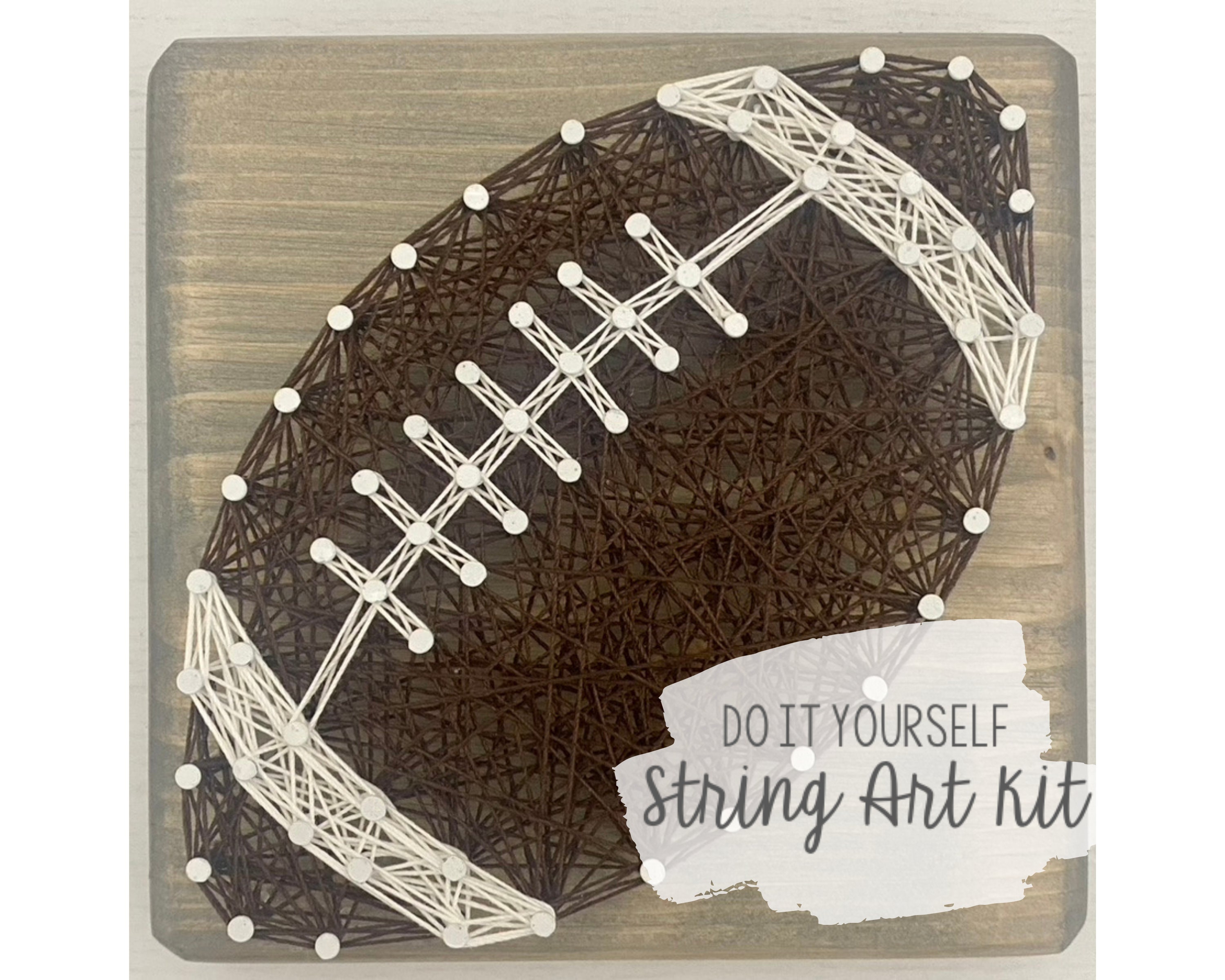 DIY Football String Art Kit - Etsy