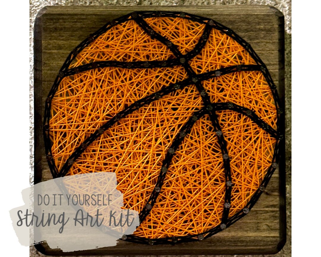 DIY Basketball String Art Kit - Etsy