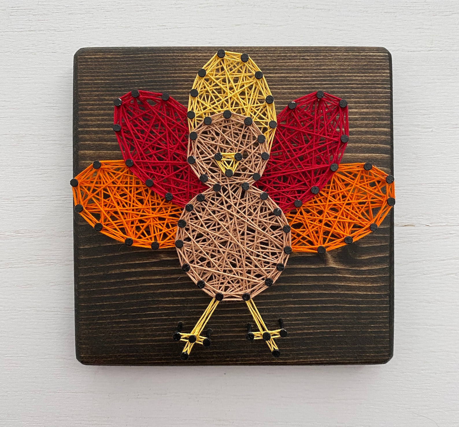 Turkey String Art Thanksgiving String Art | Etsy