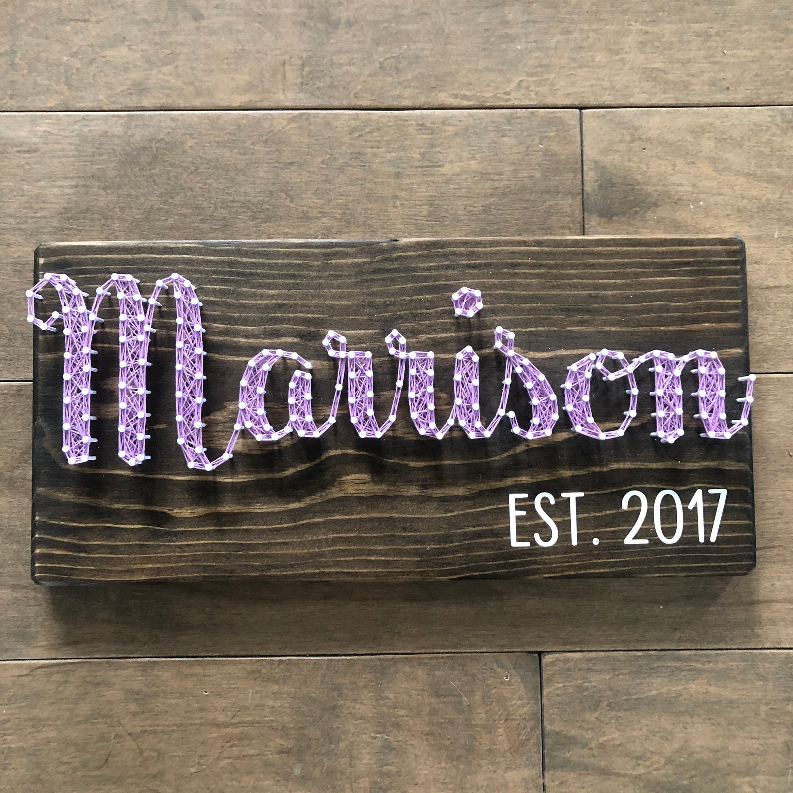 Custom Last Name String Art, Last Name Sign, Last Name Wedding Gift ...