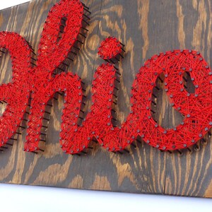 Ohio State Script Ohio String Art, Ohio String Art, Ohio State Sign ...