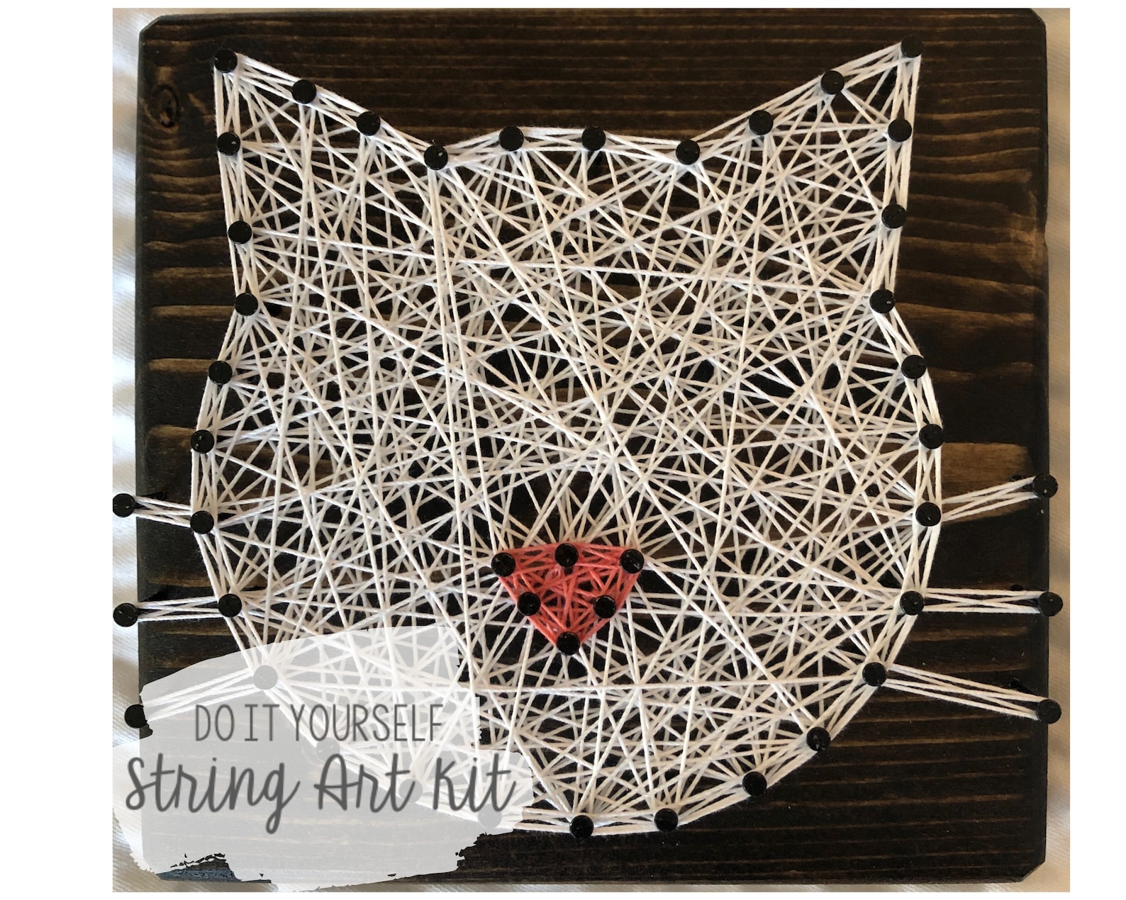 DIY 5x5 Cat String Art Kit - Etsy