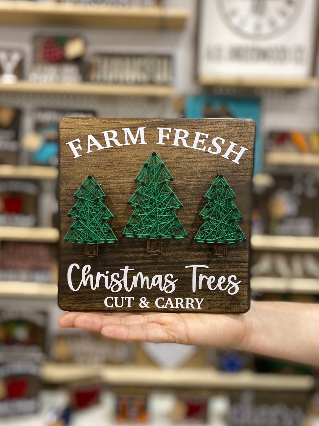 Farm Fresh Christmas Trees String Art, Christmas Decor, Christmas Tree ...