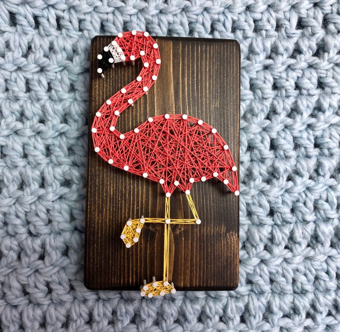 READY TO HANG Flamingo String Art, Flamingo Wall Art, Flamingo Sign - Etsy