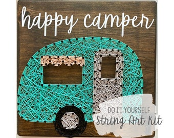 Happy Camper String Art Kit - Etsy