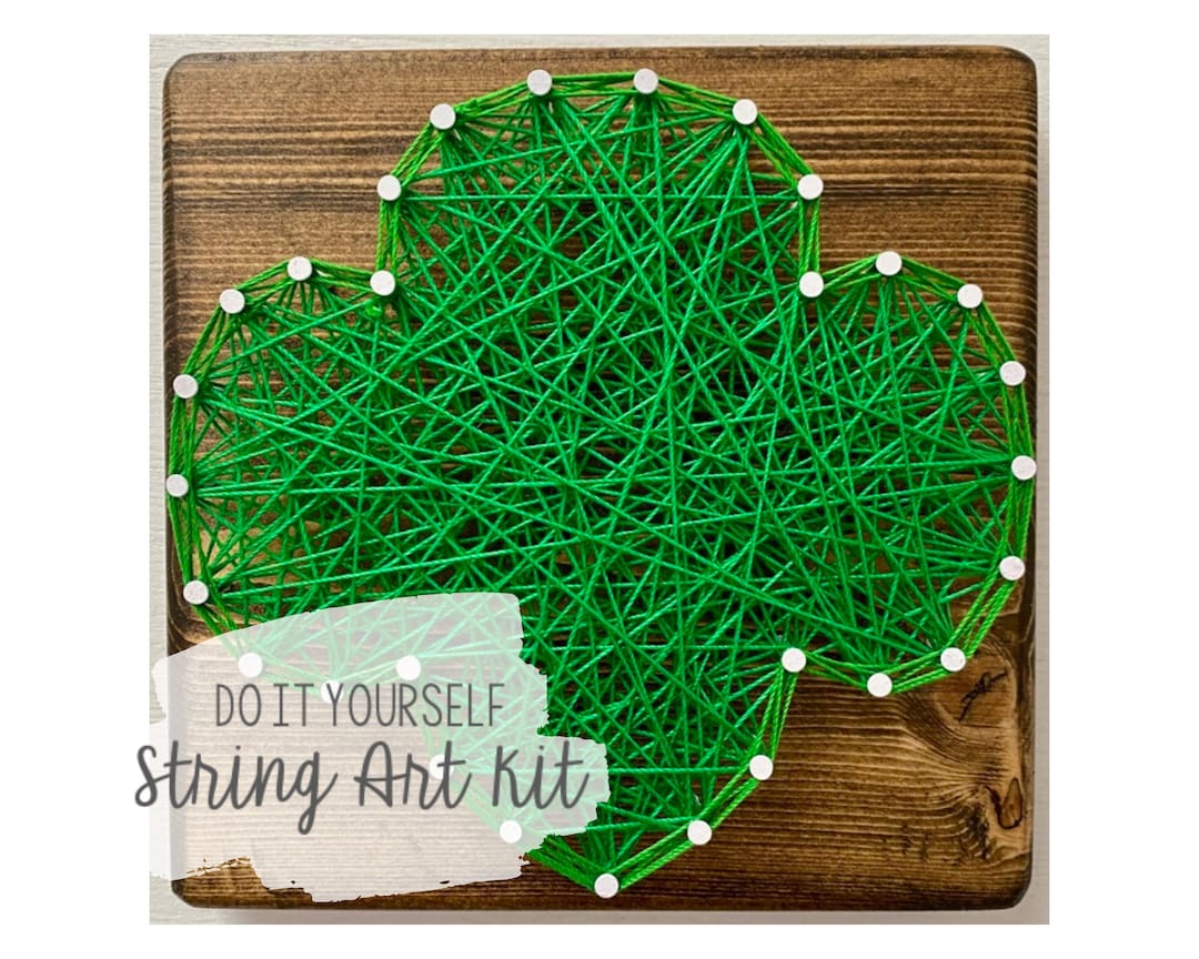 DIY 5x5" Girl Scout Trefoil String Art Kit - Etsy