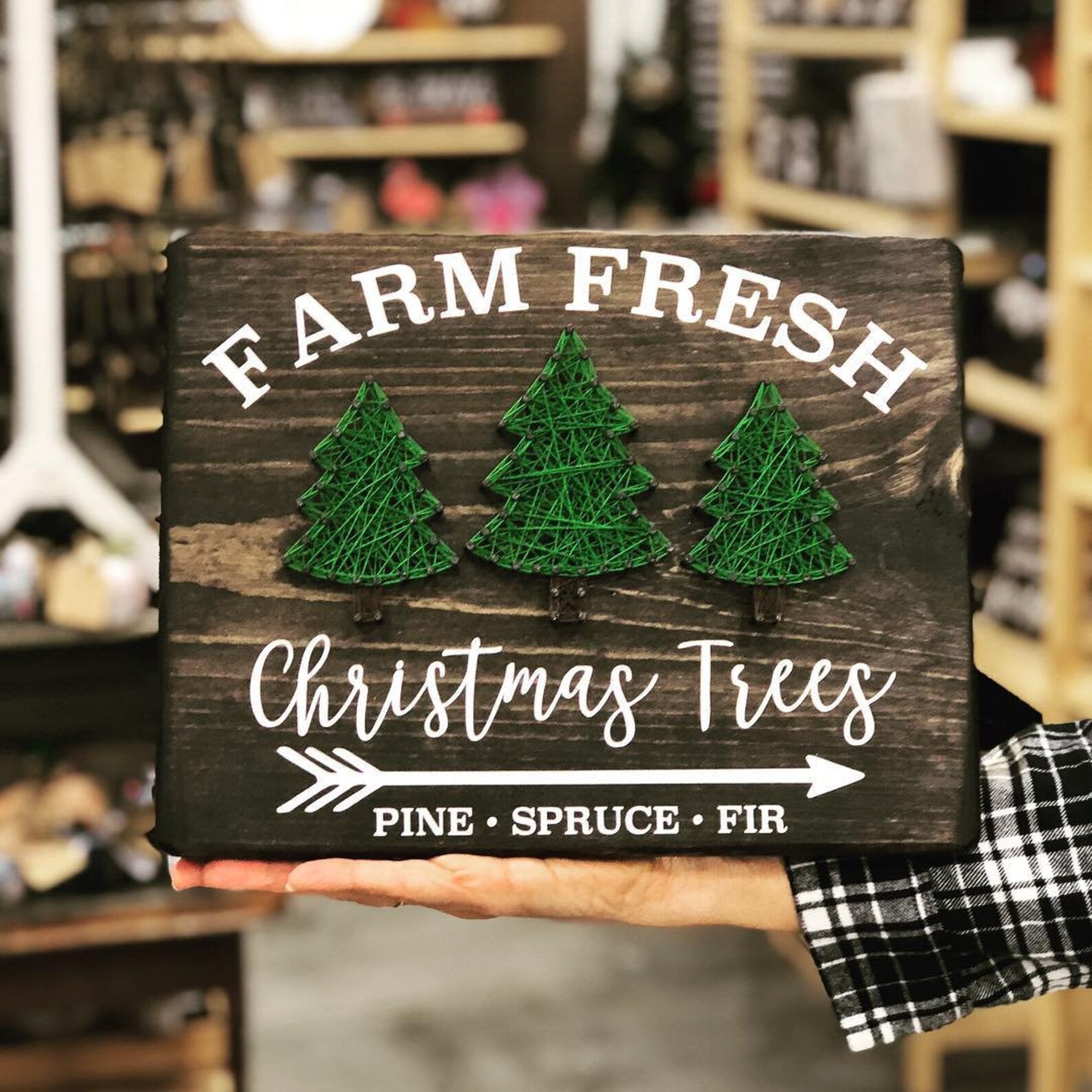 Farm Fresh Christmas Trees String Art Christmas Decor - Etsy