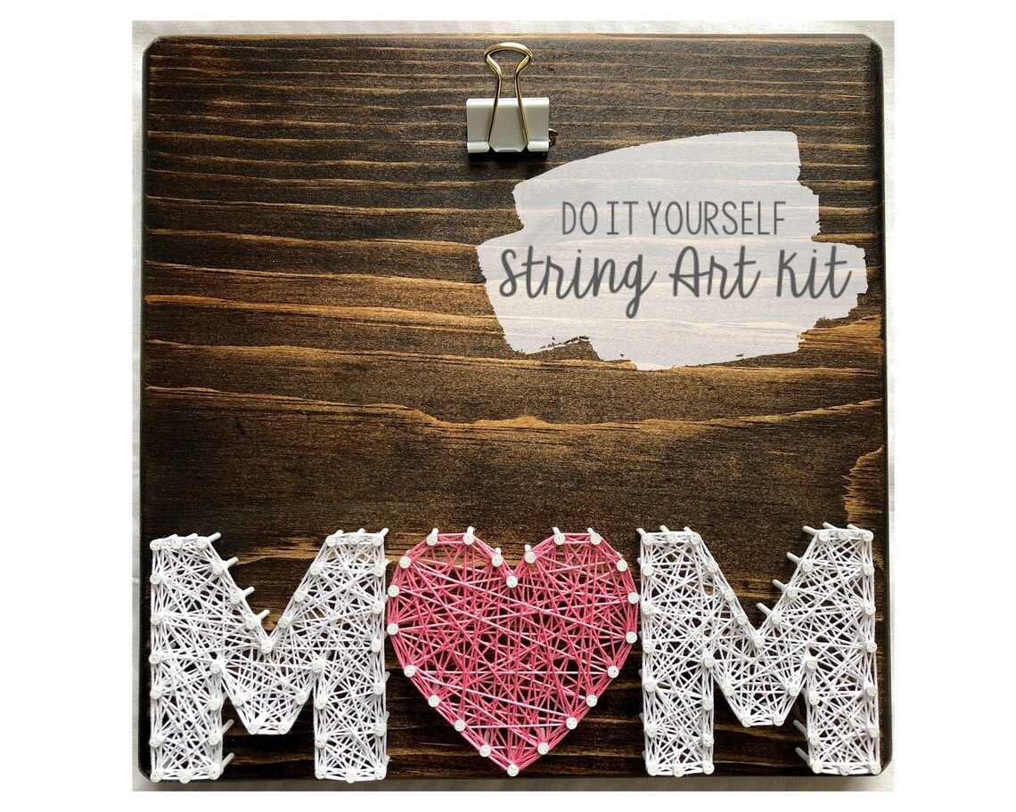 DIY 9x9 Mom String Art Kit - Etsy