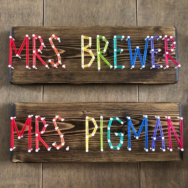 Names on String - Etsy
