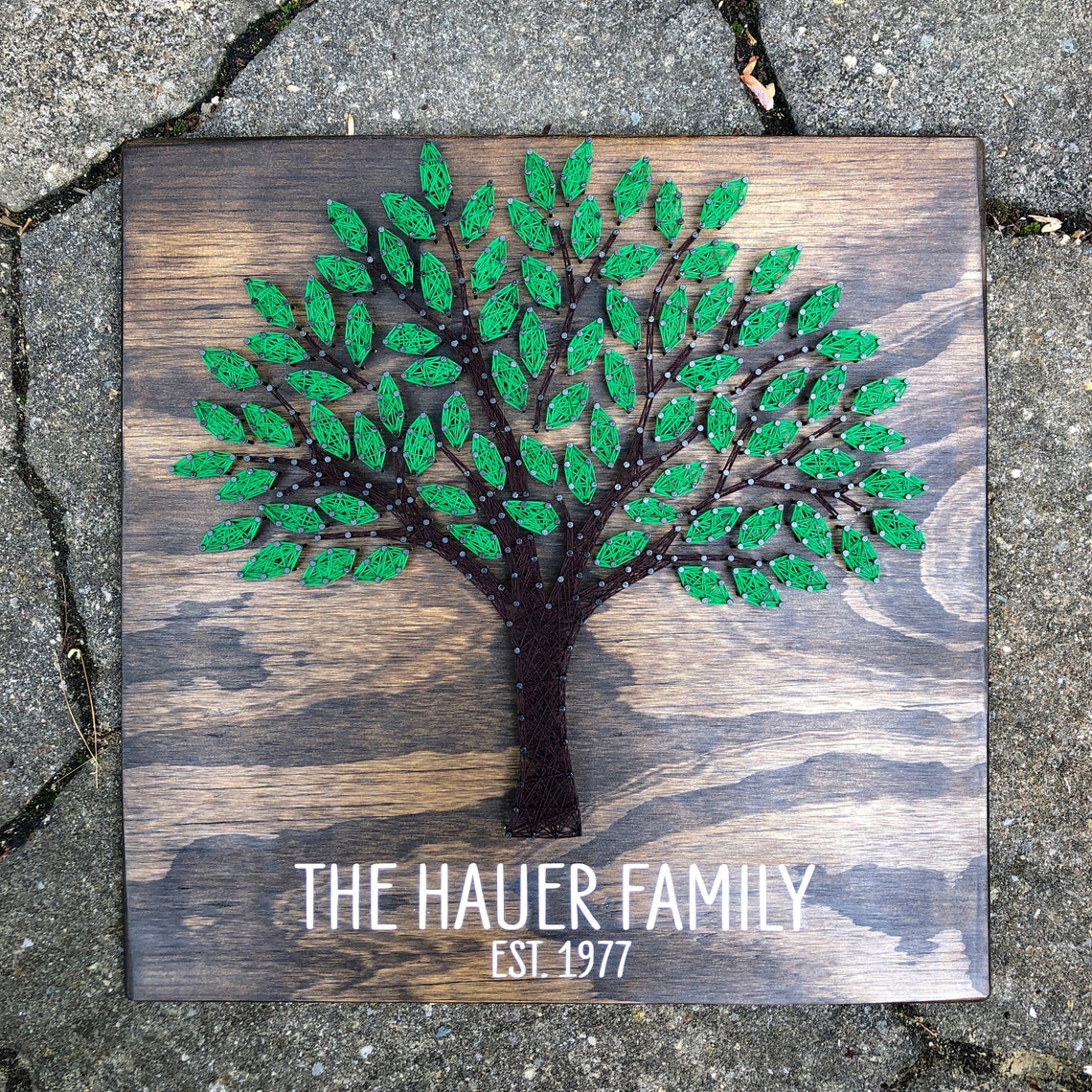 Custom Family Tree String Art - Etsy