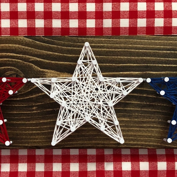 Red String Art - Etsy