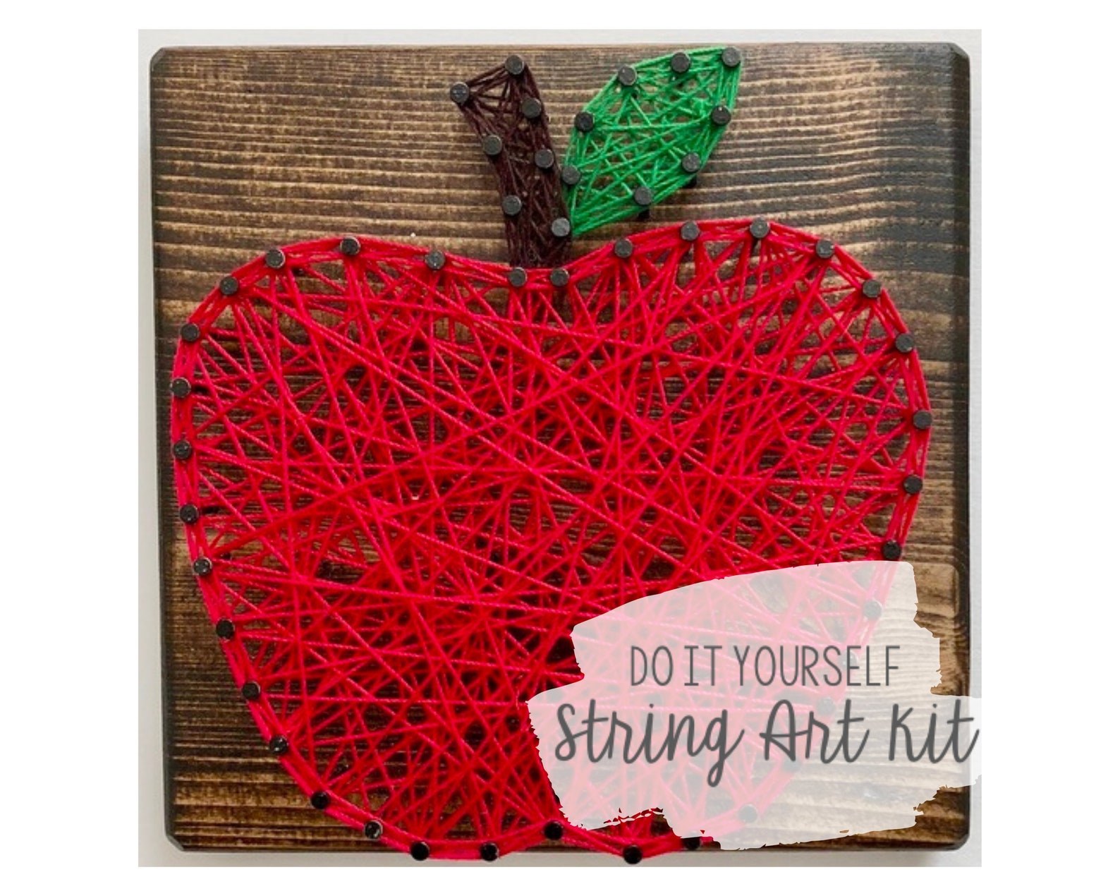 DIY Apple String Art Kit | Etsy