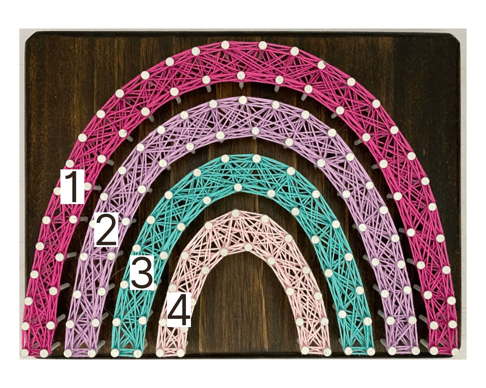 DIY Rainbow String Art Kit | Etsy