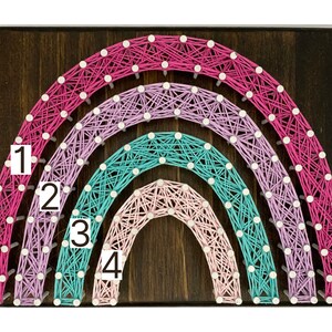 DIY Rainbow String Art Kit | Etsy