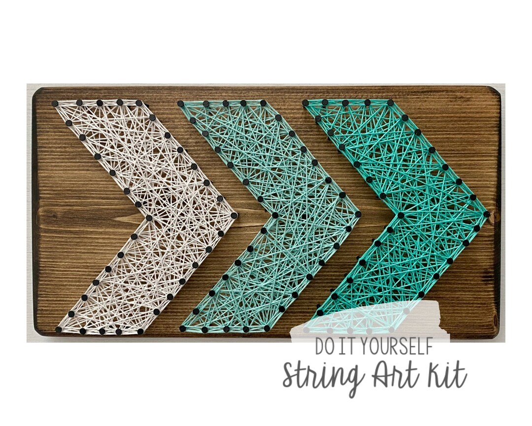 DIY Chevron Arrows String Art Kit - Etsy