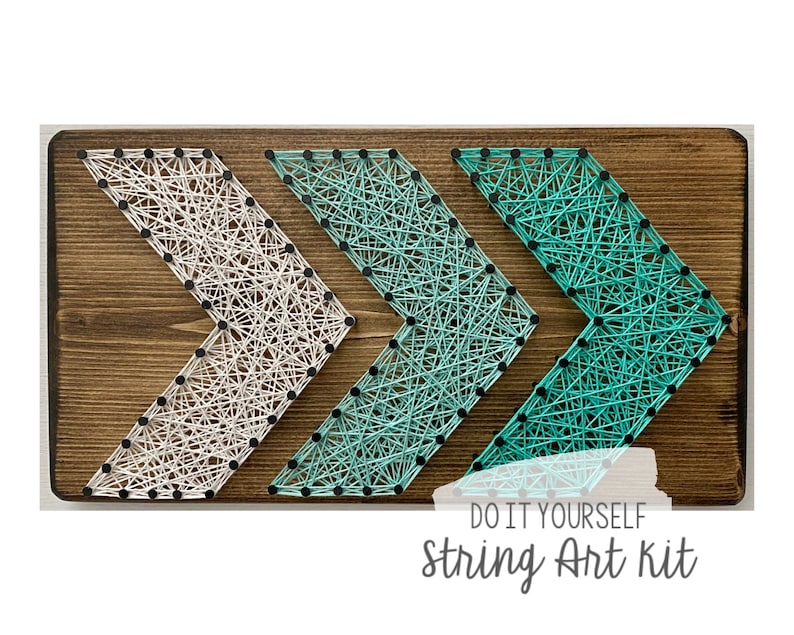 DIY Chevron Arrows String Art Kit - Etsy