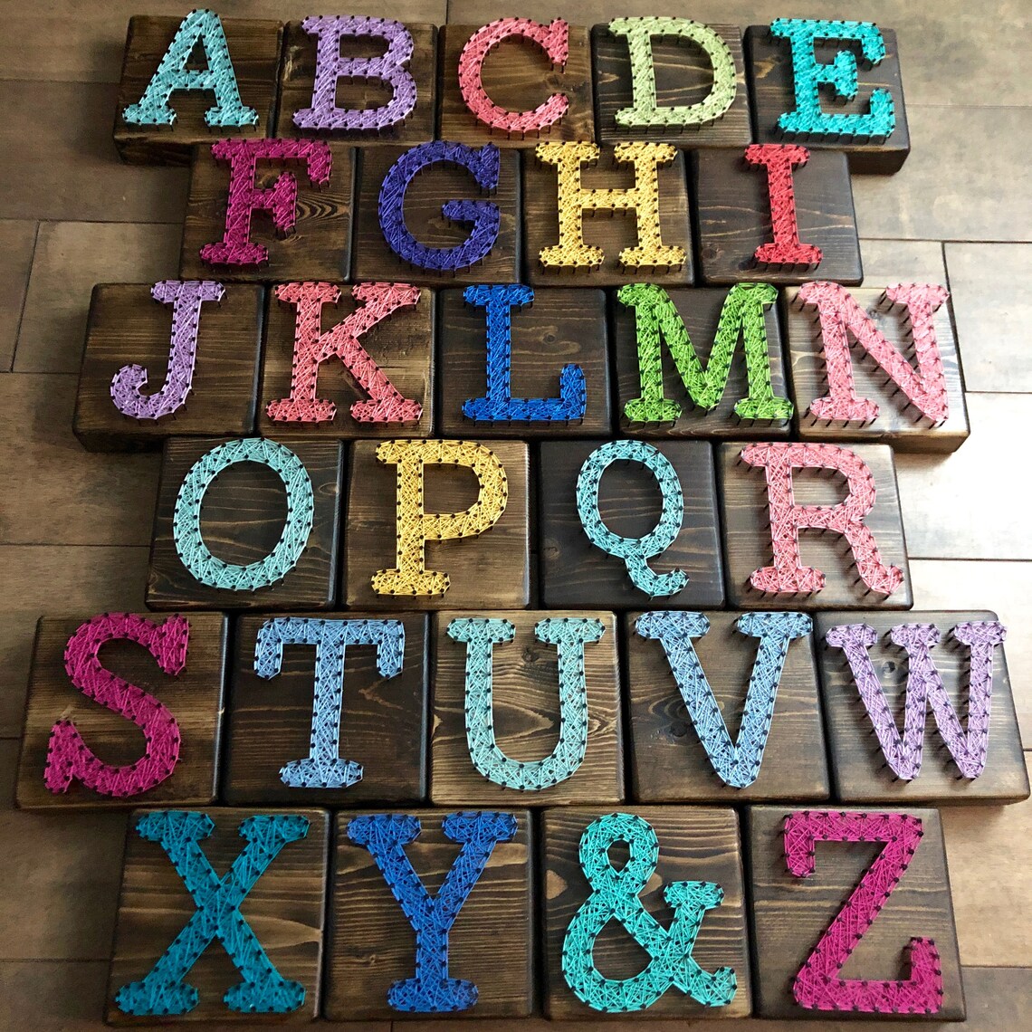Initial String Art String Art Letters Unique Monogram Gift - Etsy