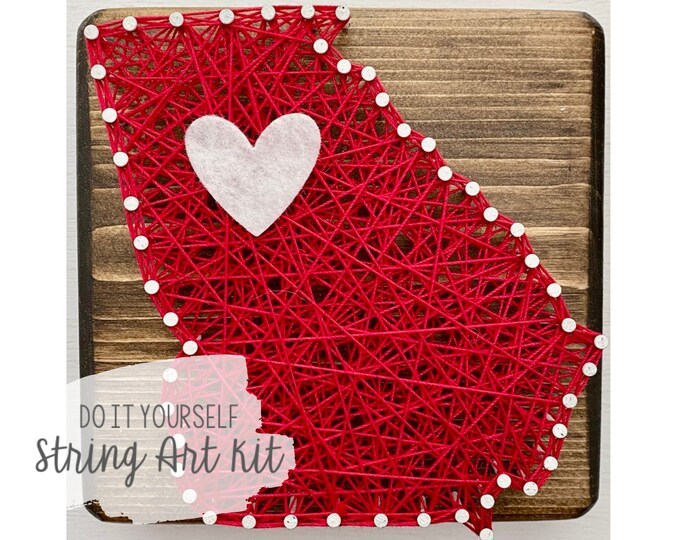 DIY Red White and Blue Stars String Art Kit Diy 4th of July - Etsy