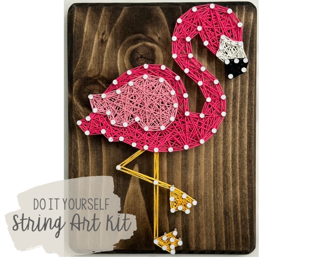 DIY Flamingo String Art Kit - Etsy