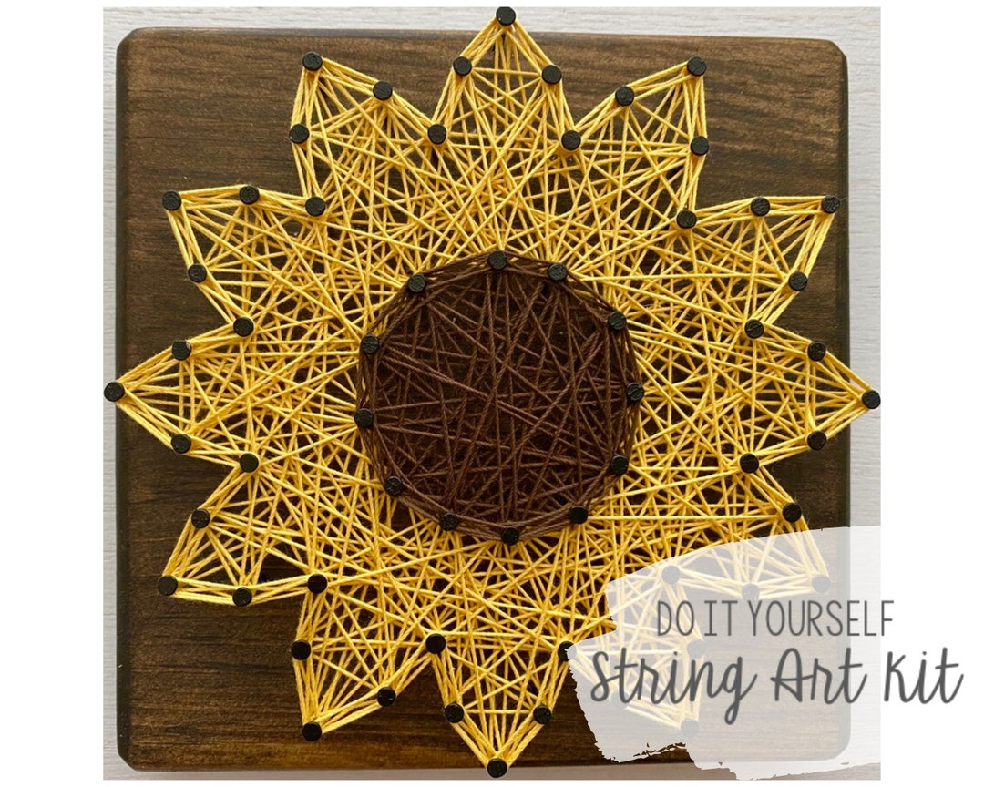 DIY Sunflower String Art Kit - Etsy