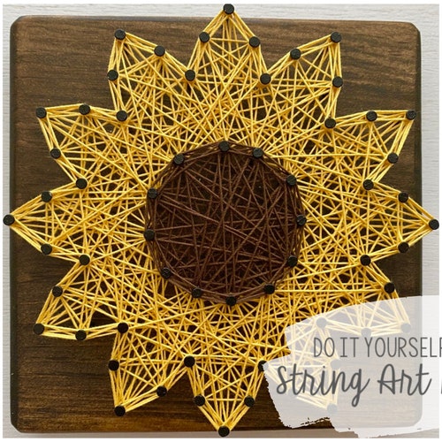 DIY Sunflower String Art Kit - Etsy