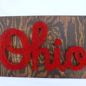 Ohio State Script Ohio String Art, Ohio String Art, Ohio State Sign ...