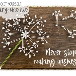 DIY Dandelion String Art Kit - Etsy