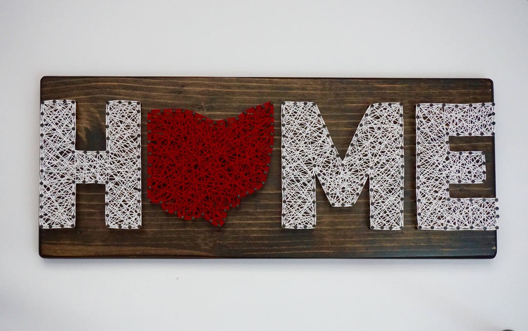 Ohio HOME String Art, Ohio String Art, Home String Art, Home Decor ...