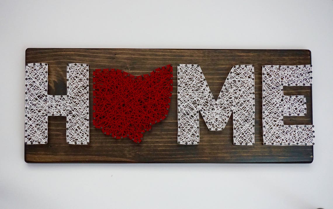 Ohio HOME String Art Ohio String Art Home String Art Home - Etsy