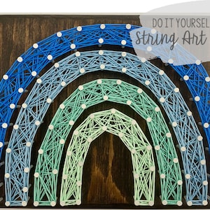 DIY Rainbow String Art Kit - Etsy